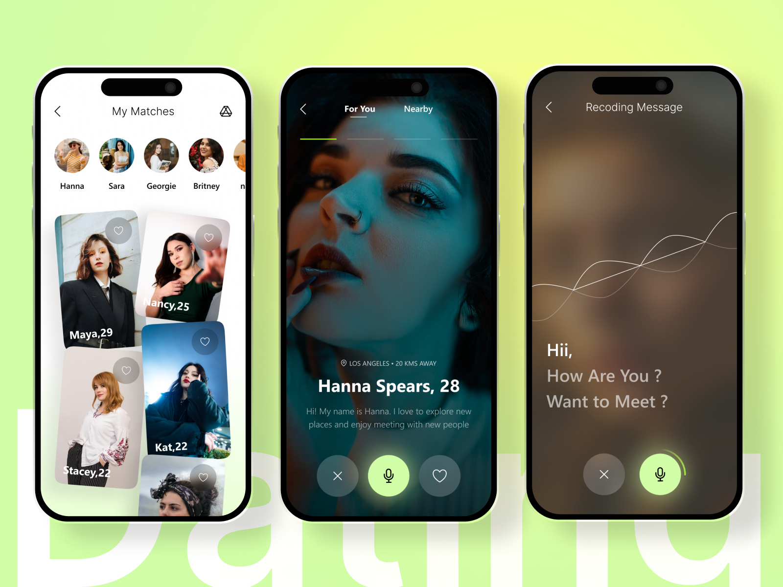 Dating app design by lazy kar for LazyInterface UI UX Team on Dribbble