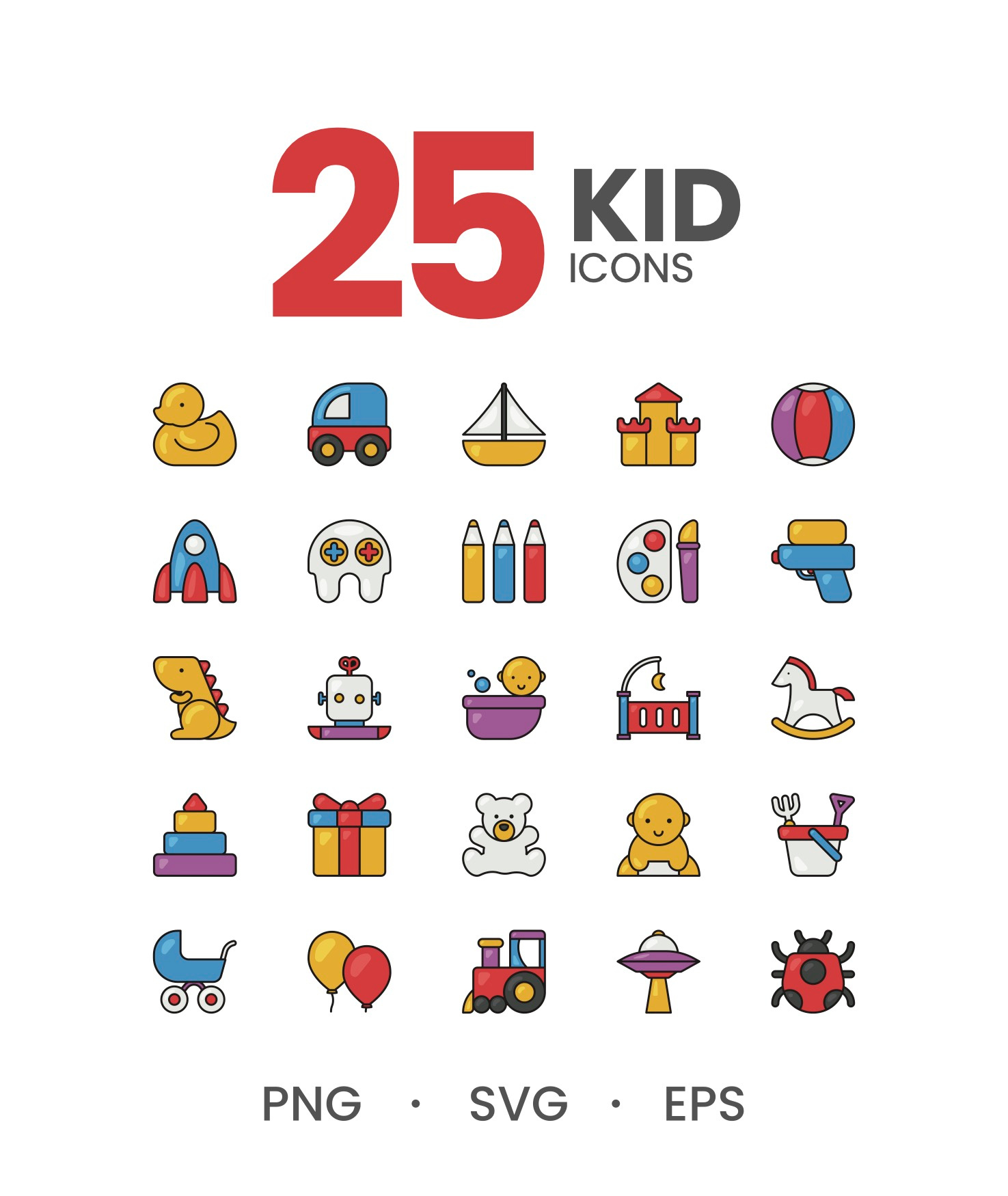 Kid Icons by Cyber Olympus on Dribbble