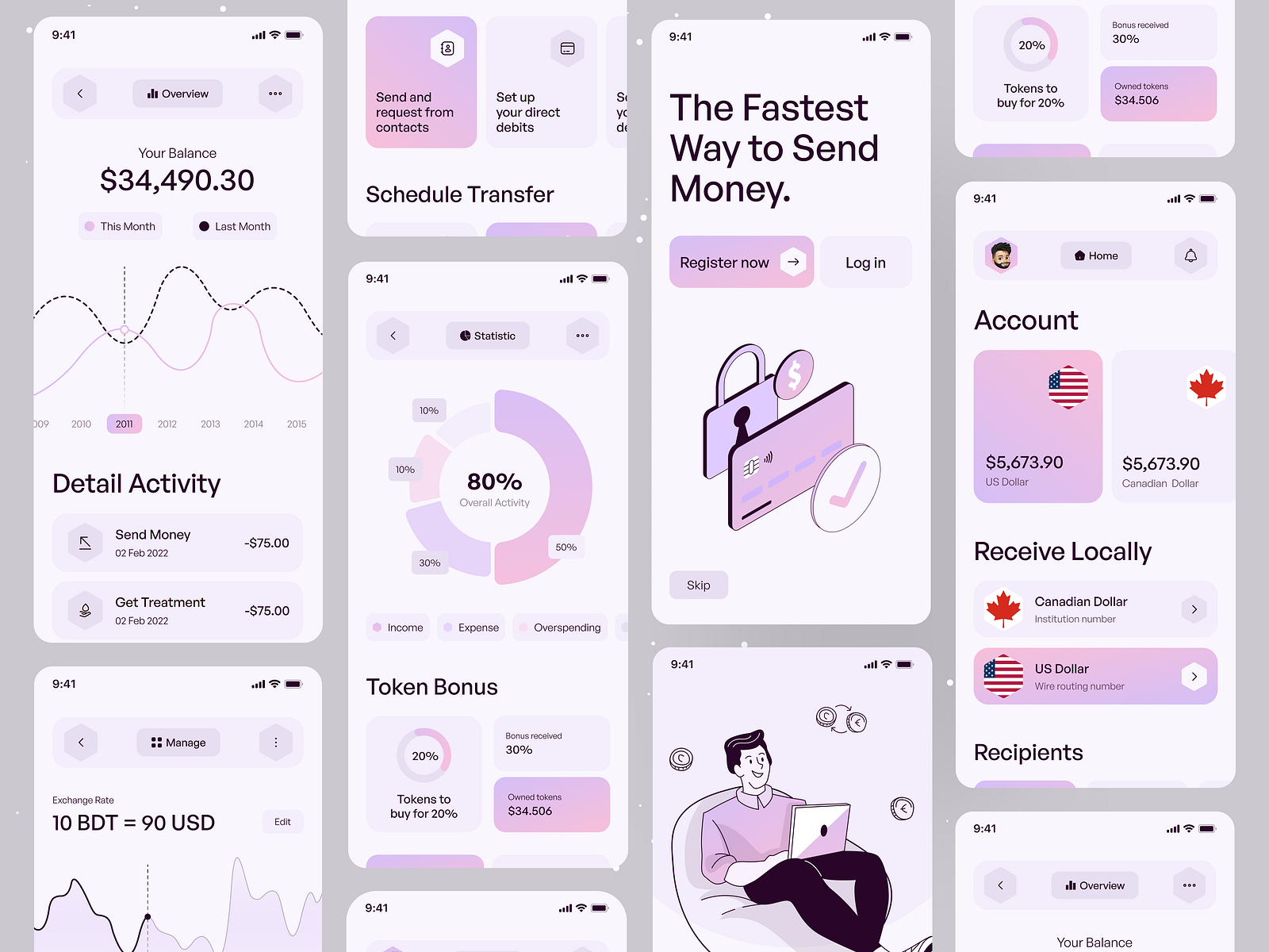Money Management App UI by Ofspace UX/UI on Dribbble