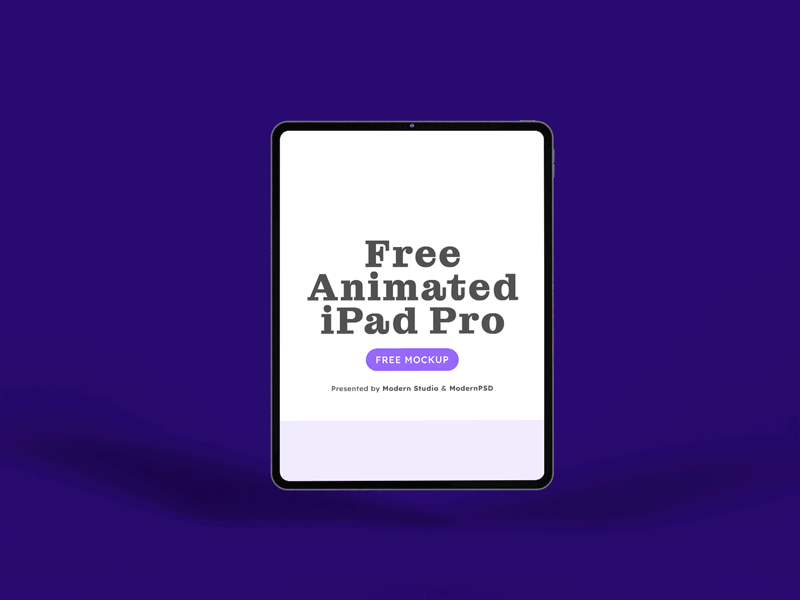 Free Animated iPad Pro Mockup by Mehran Shahid Chowdhury on Dribbble