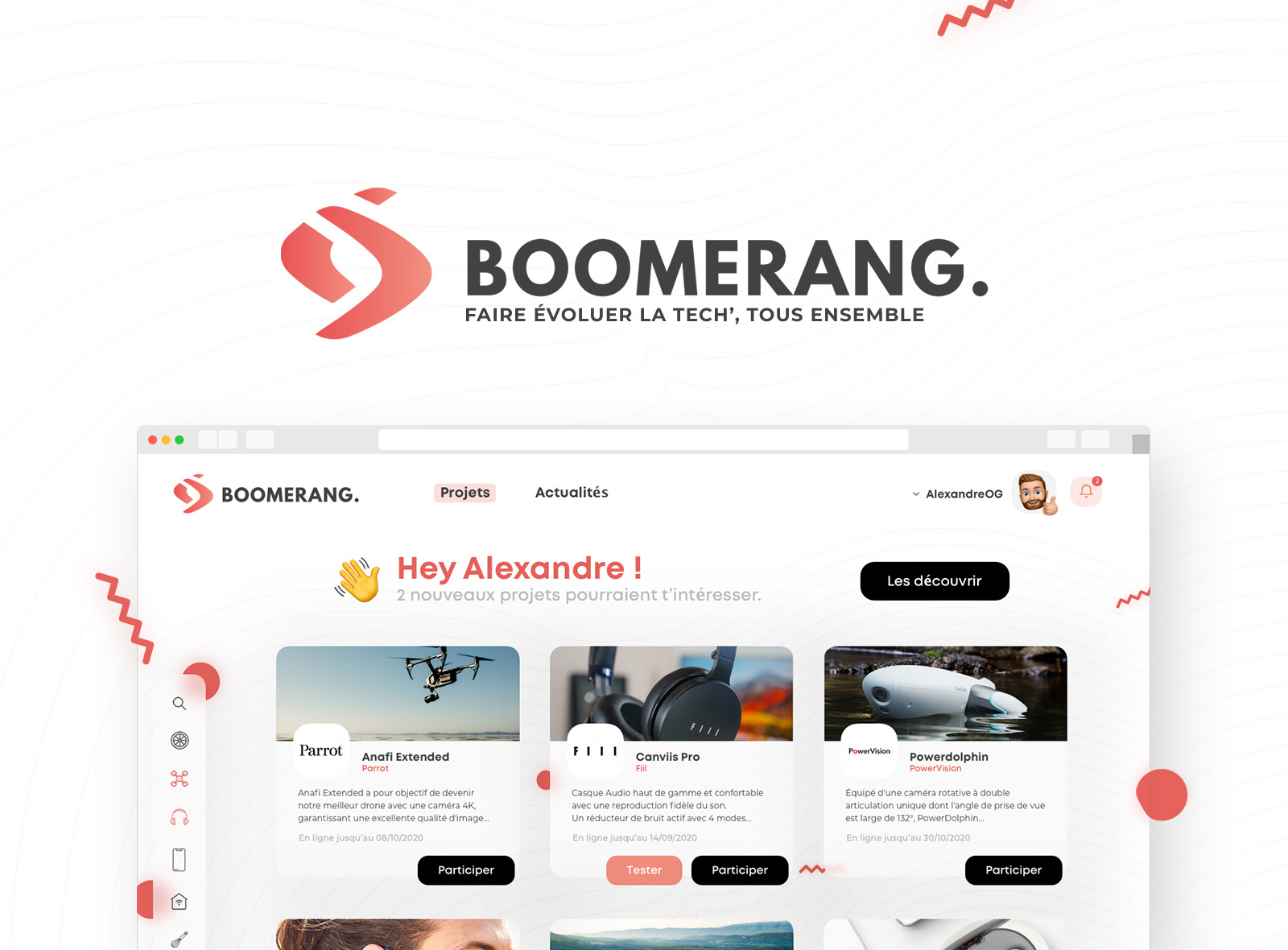 Boomerang - Personal Project - UX & UI Design by Alexandre Auger on ...