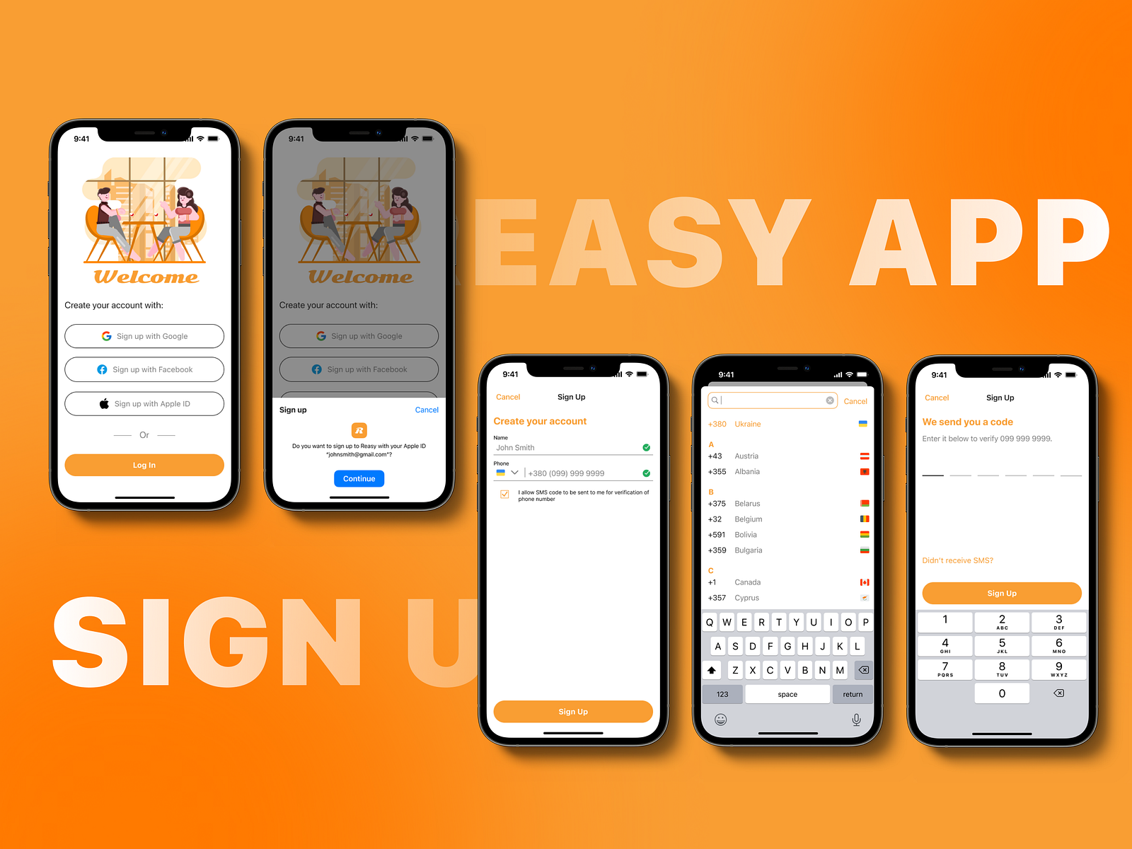 Sign up | Mobile app by Valeriia on Dribbble