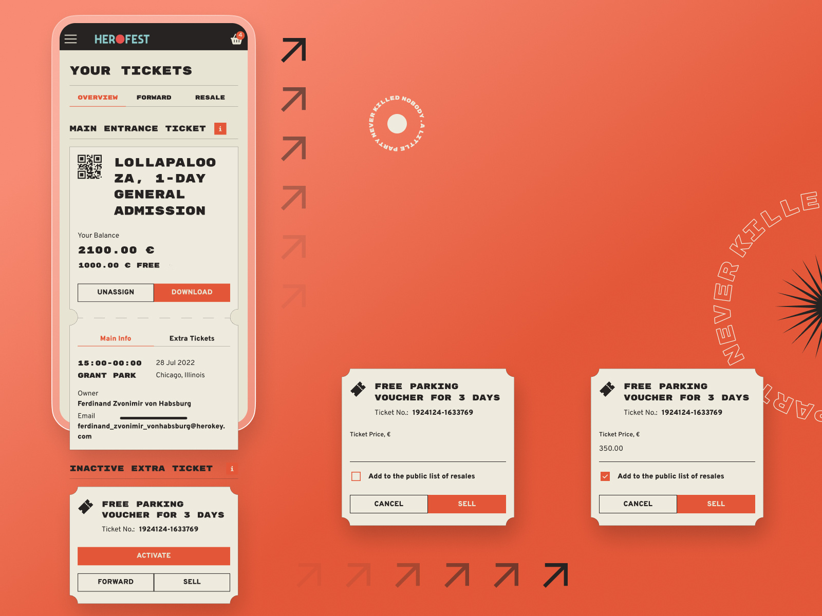 Event tickets Design - Mobile Page UI by Faster Than Light on Dribbble