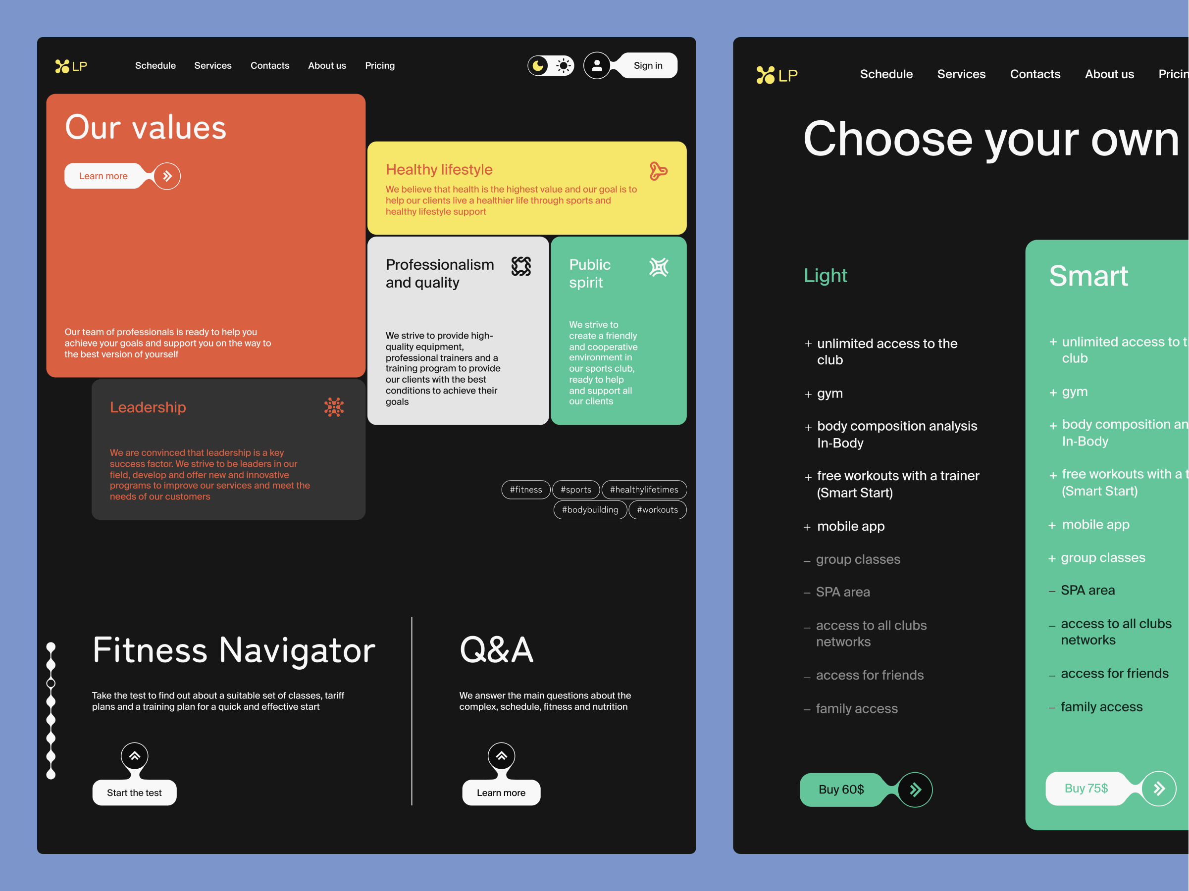 Sports Complex Website by Brightlab on Dribbble