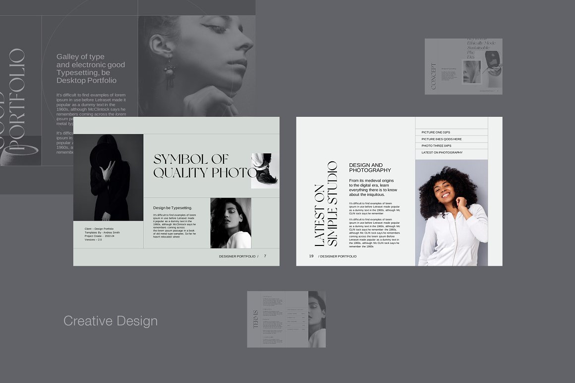 Designer Portfolio Presentation #3 by Malboroice_ on Dribbble