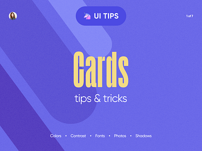 UI Tips – Cards by Anna Kapustina for Gotoinc on Dribbble