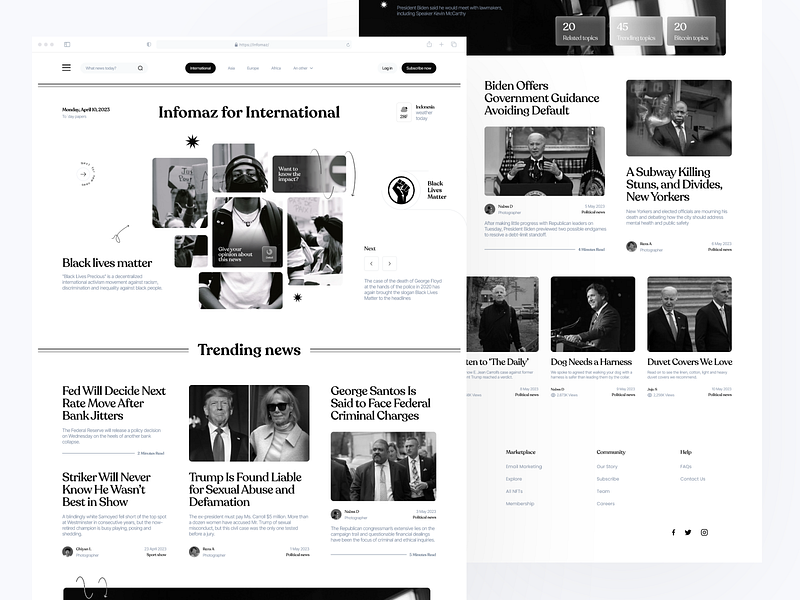 News Website designs, themes, templates and downloadable graphic ...