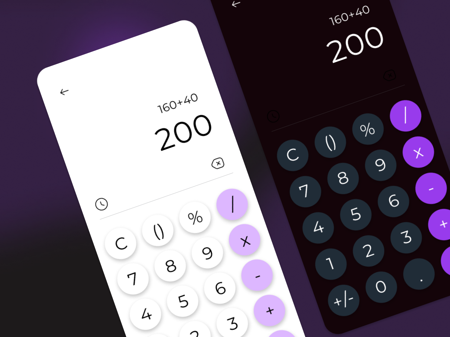 Calculator Application UI by Charu Chaturvedi on Dribbble