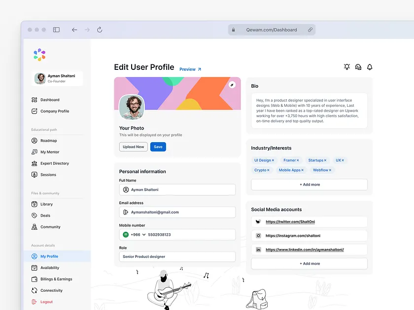 Edit Profile designs, themes, templates and downloadable graphic ...
