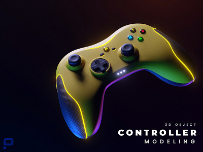 3D Model Game Controller by PIKSELO on Dribbble