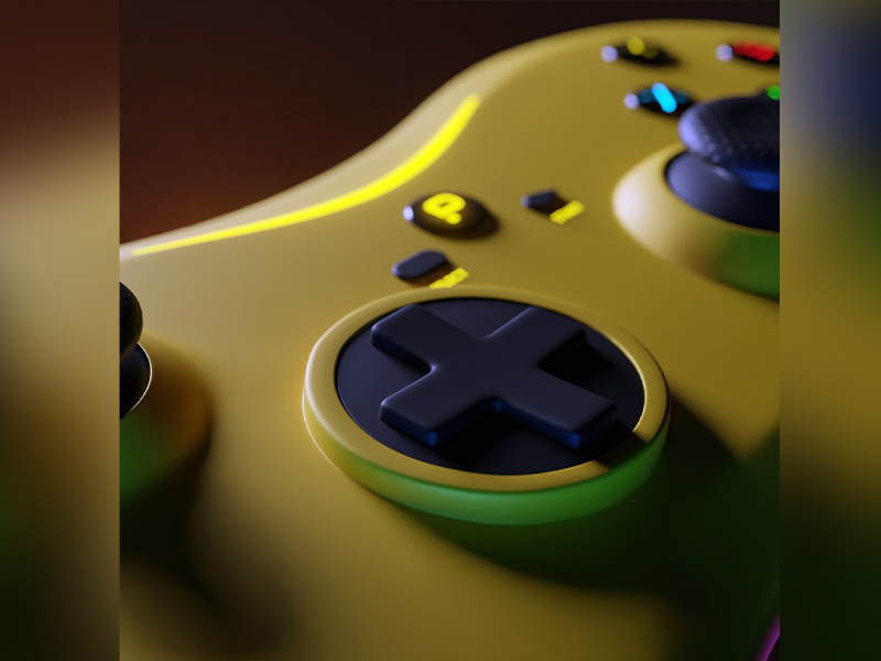3D Model Game Controller by PIKSELO on Dribbble
