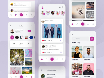 Vechat - Social Media Mobile App by Rifat Hossain on Dribbble