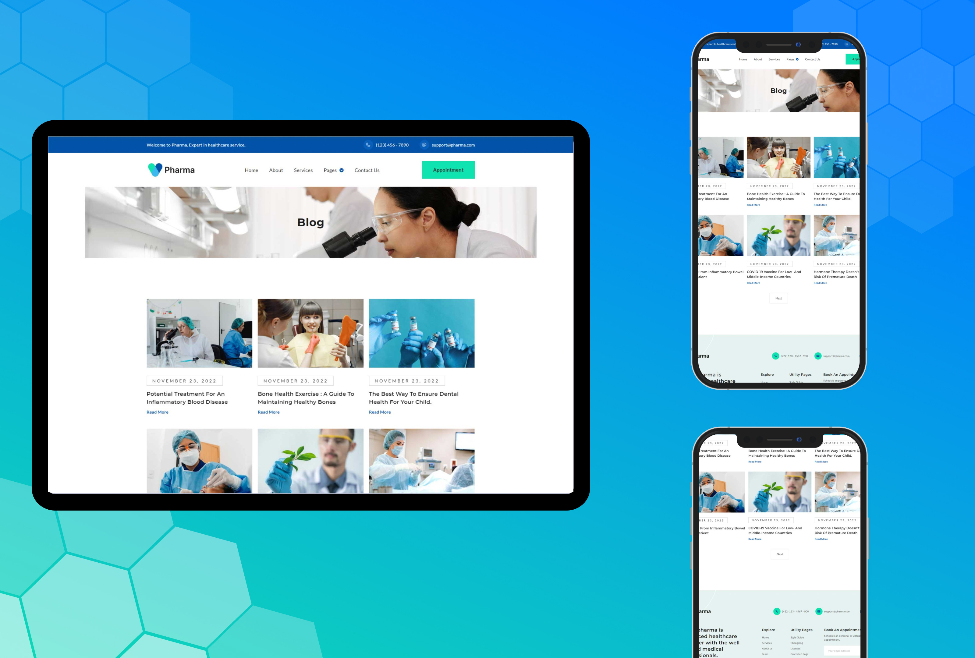 Premium Best Doctor Webflow Website Template Design by VictorFlow on ...