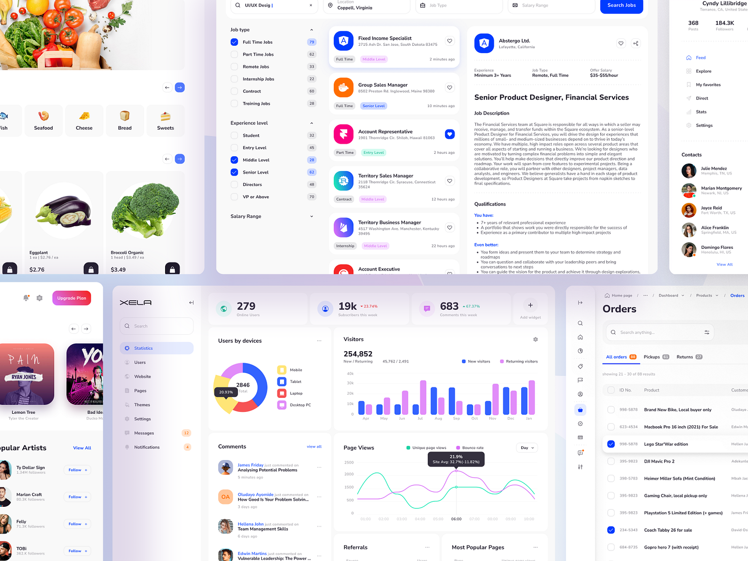XELA Design System - Desktop App Templates by Alexander.G for ...