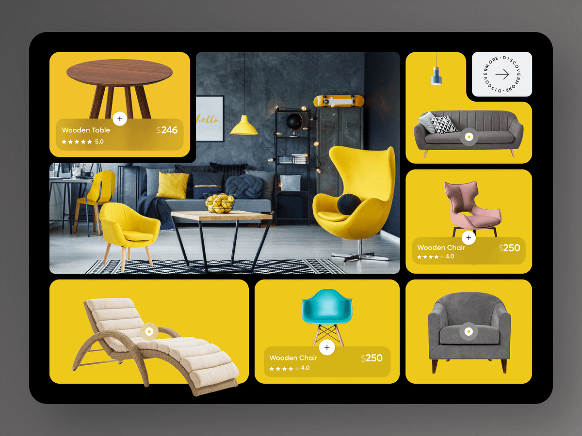 Modern Furniture Store Web UI by JP CODE & STUDIO Company on Dribbble