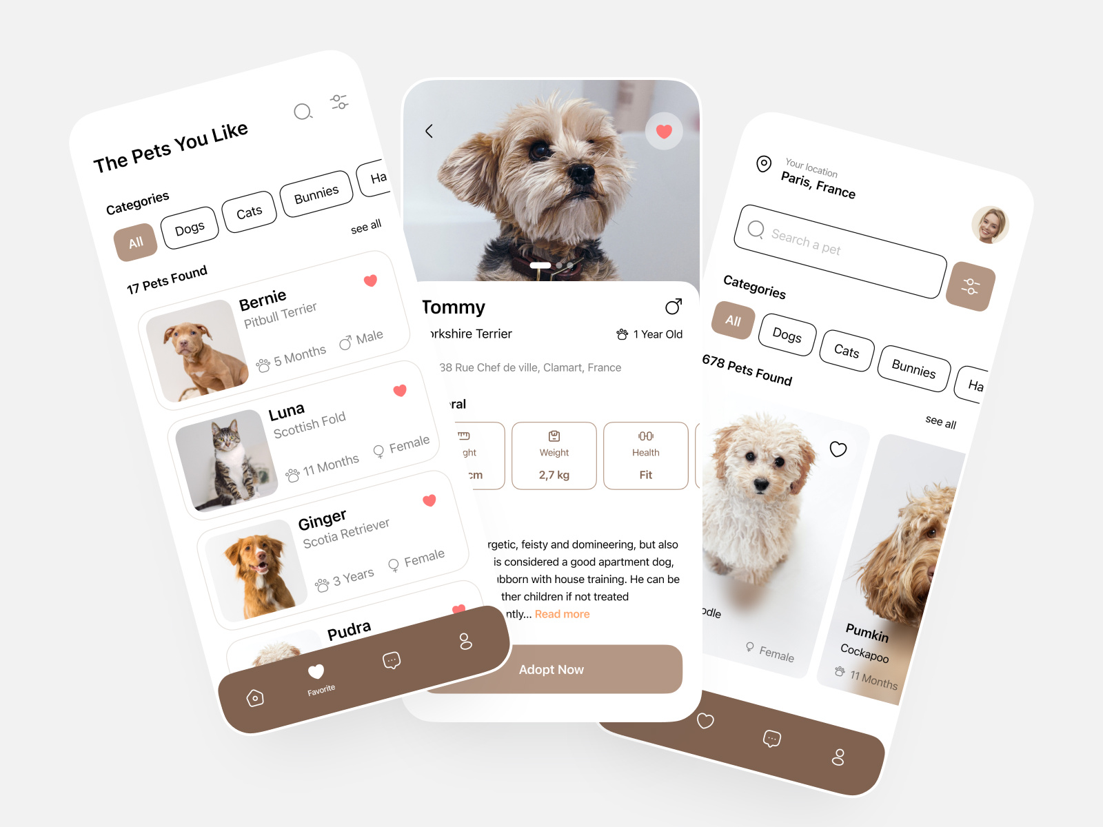 🐾 PawfectMatch - Pet Adoption Mobile App by Darya Cherniavskaya for Codabrasoft on Dribbble