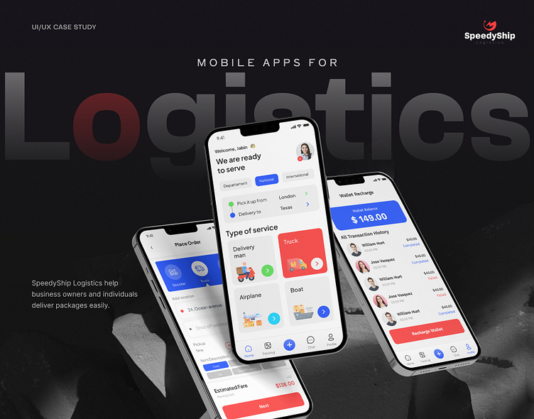 Logistics Shipping Delivery App UI/UX Case Study by Nure Alam Jabin on ...