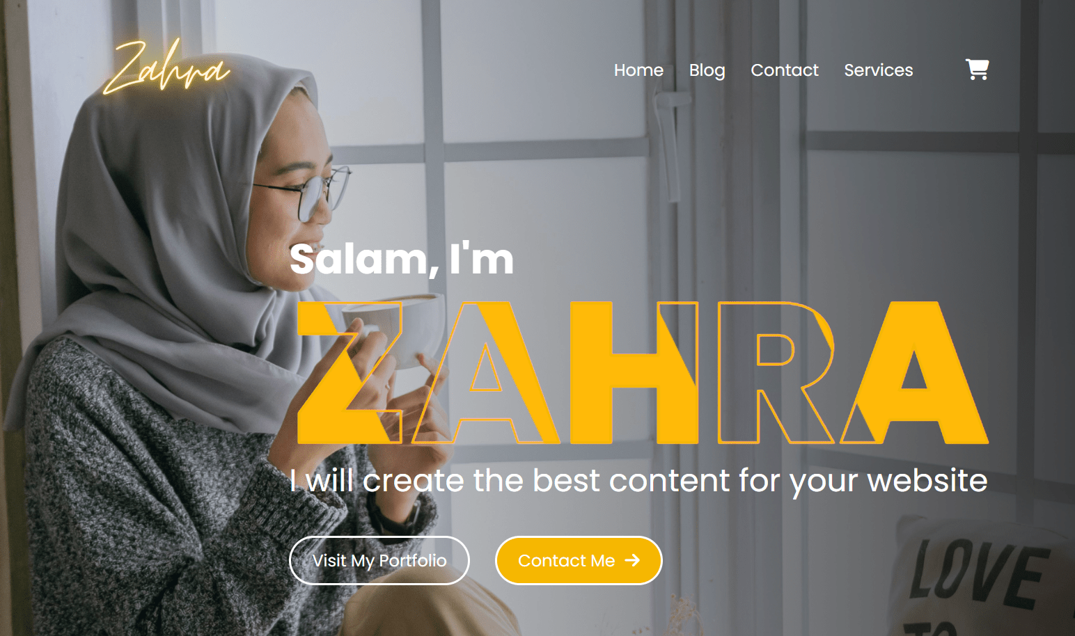 Zahra Portfolio by Farman Ali on Dribbble