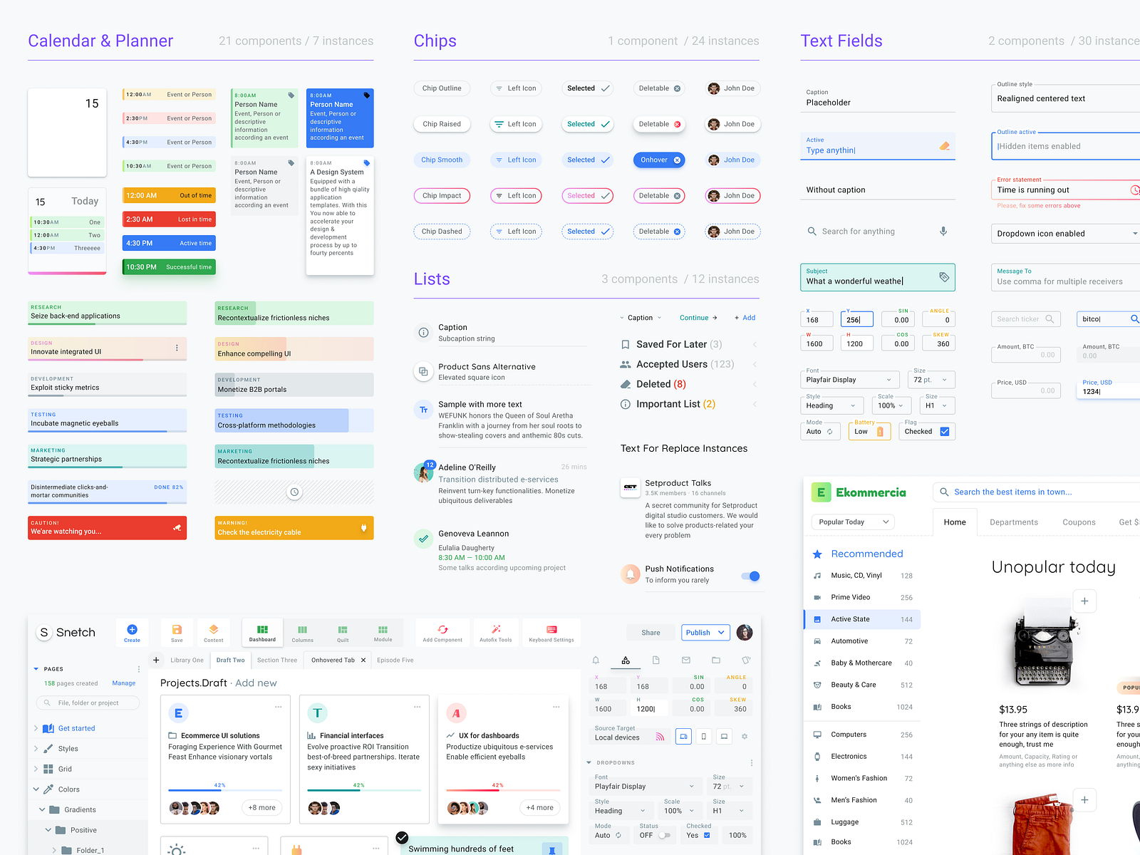 Create Stunning Dashboards with Material Desktop UI kit by Roman ...