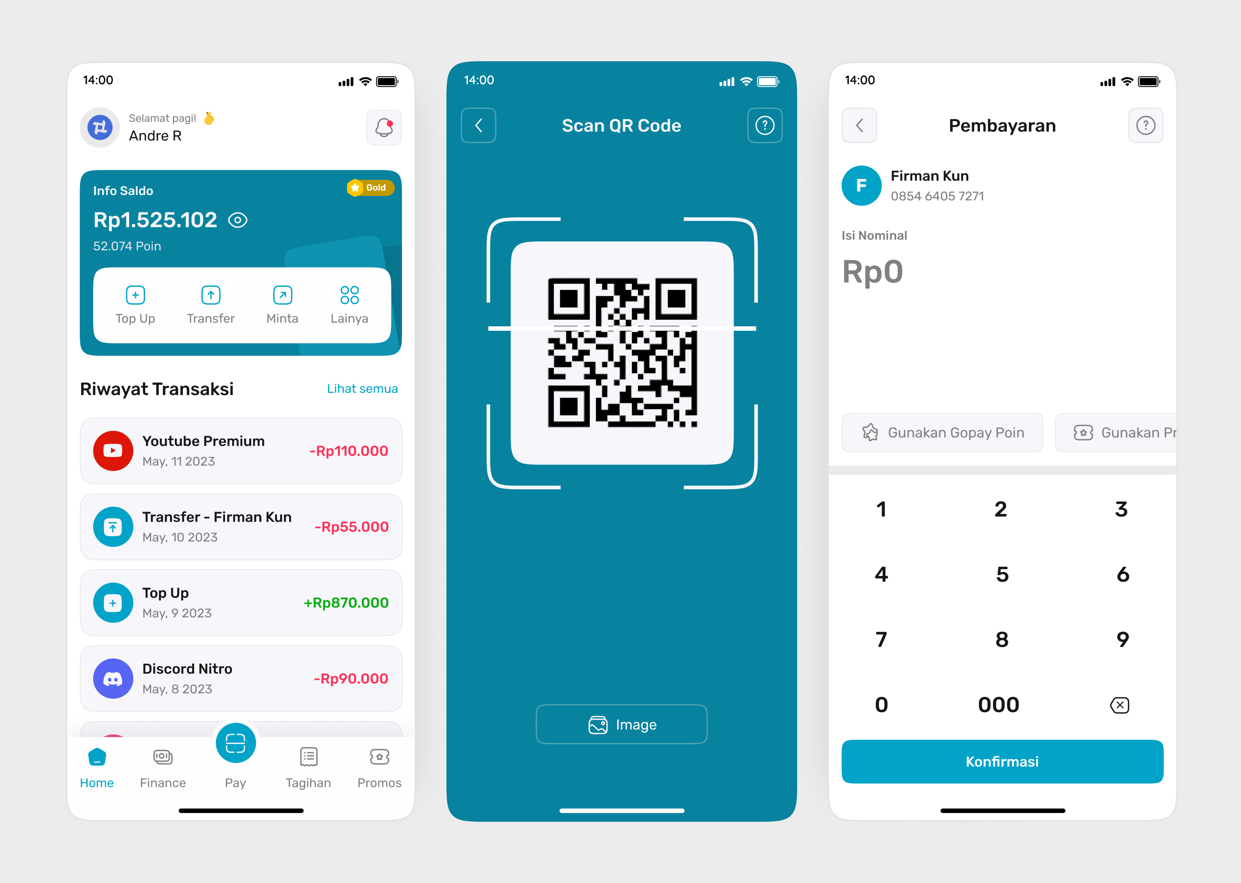 Gopay | App Redesign by Andre Rio on Dribbble