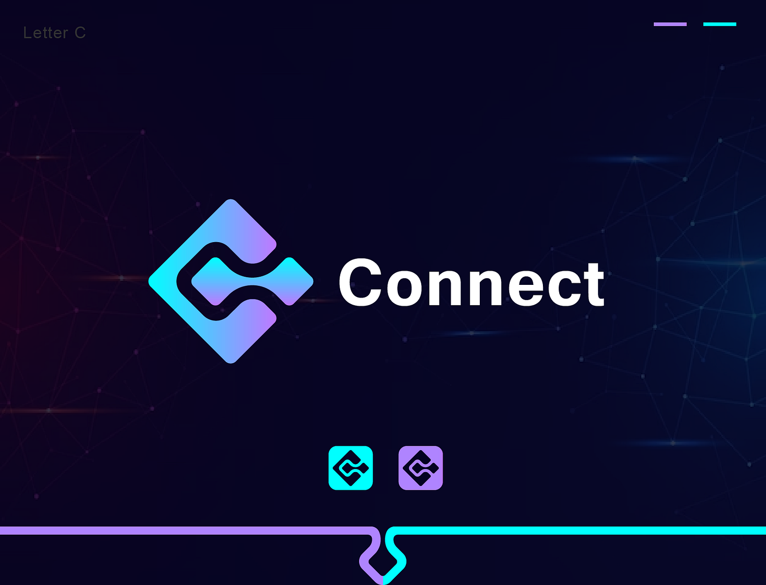 Letter C, connect logo by Javed Umar on Dribbble