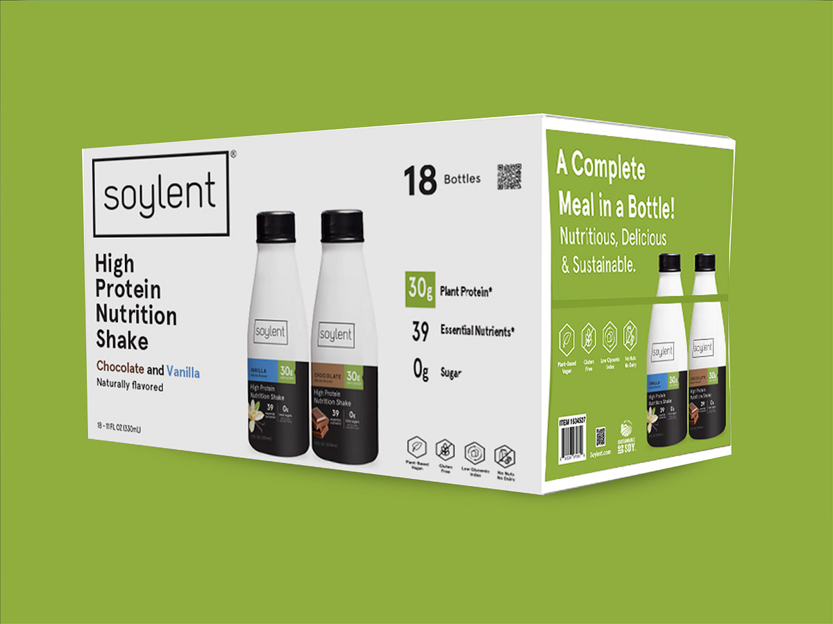 Protein Drink Box Design by Darkroast.co on Dribbble