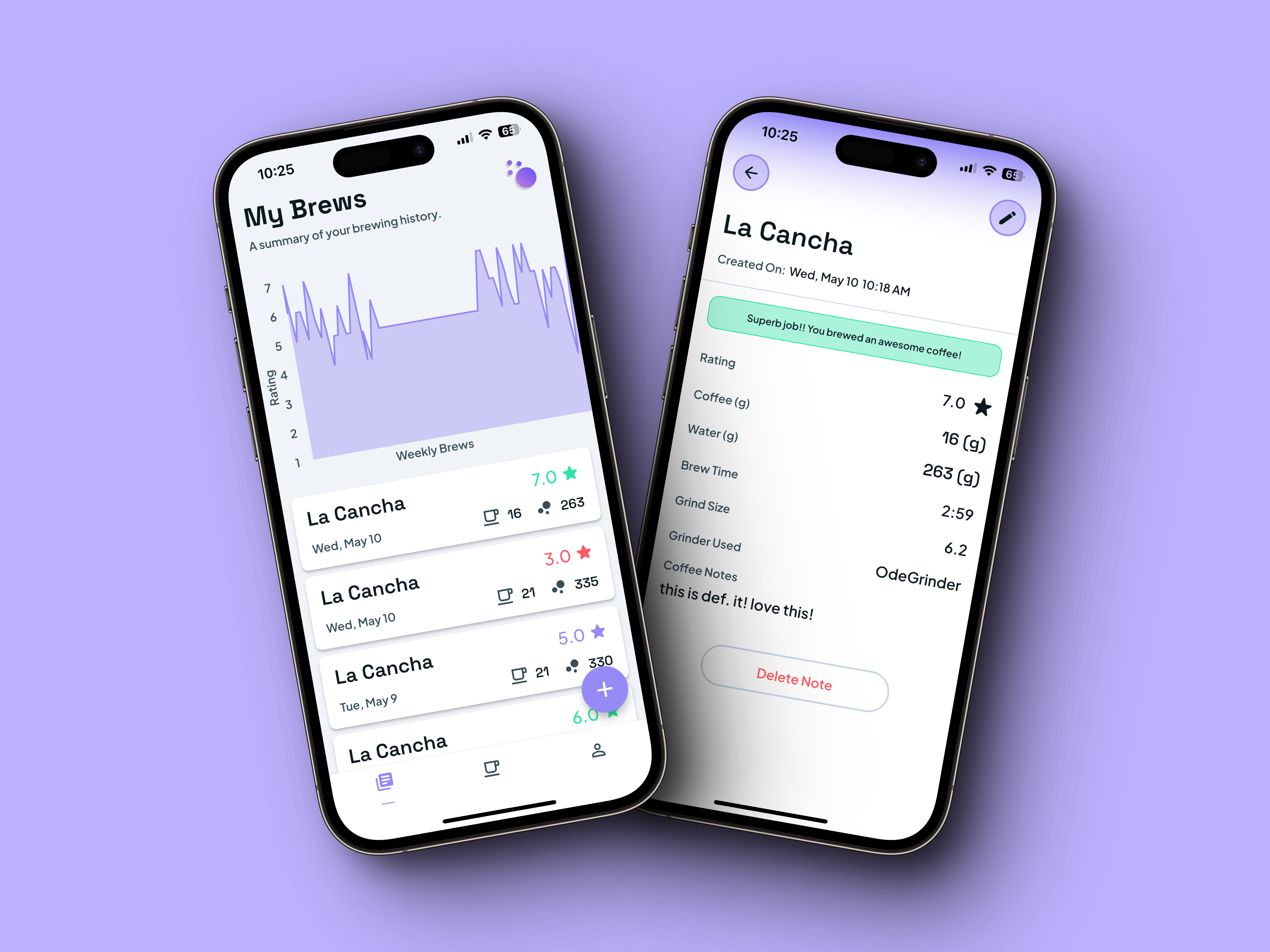 Coffee Notes App Built in FlutterFlow by Kaleo Design on Dribbble