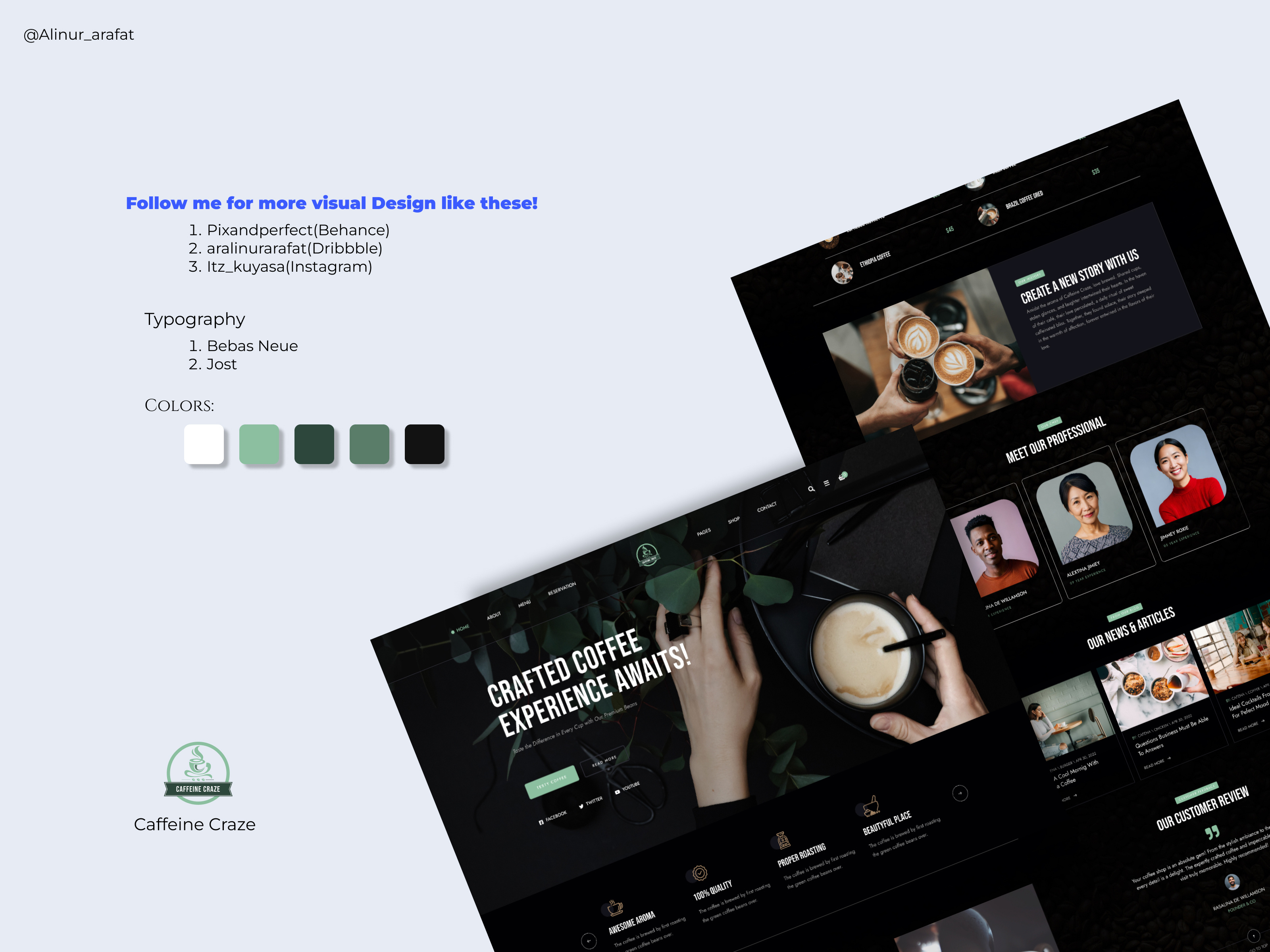 Coffee Shop Website Design designs, themes, templates and downloadable ...