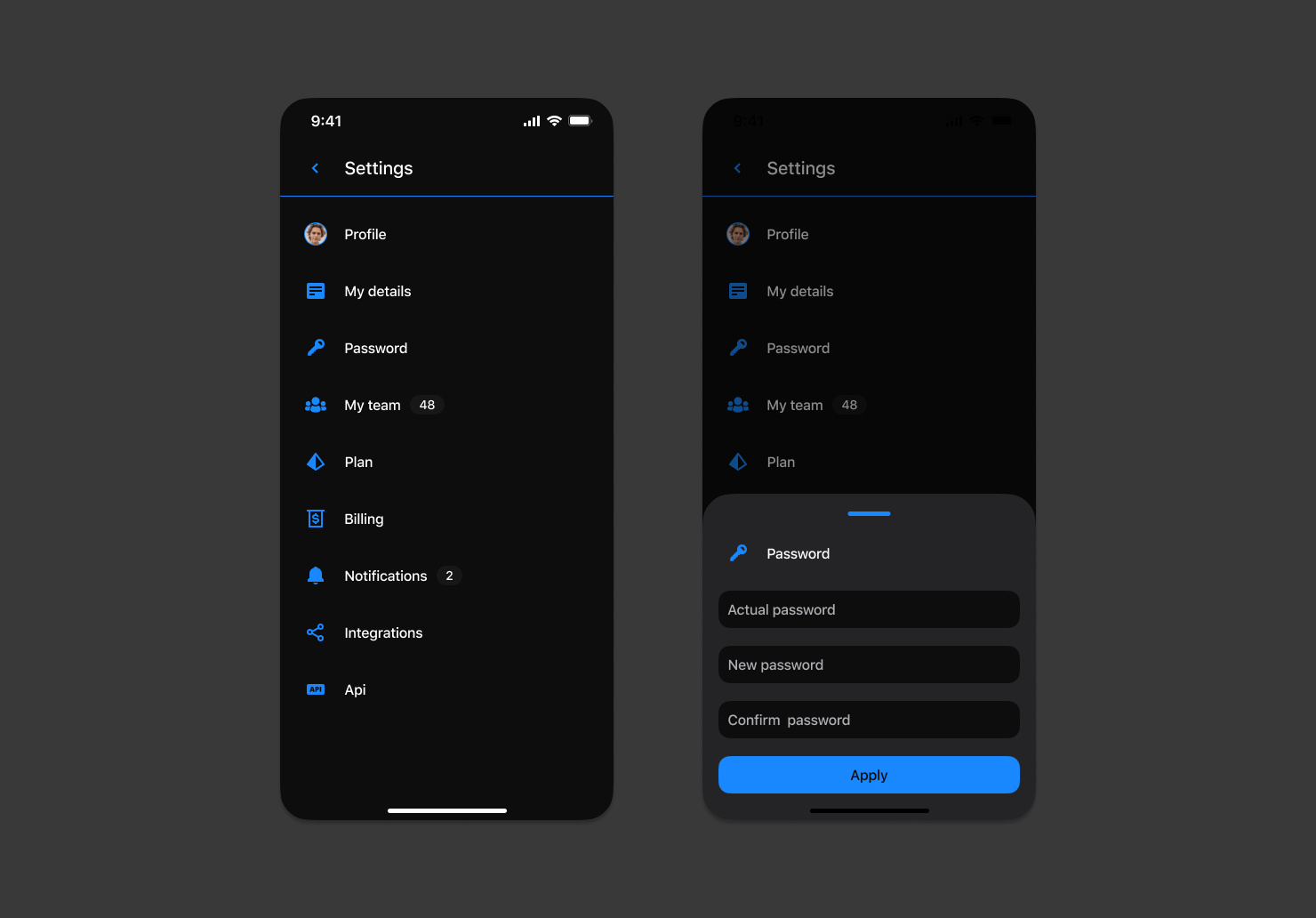Settings Wireframe by Alejandro Jesus on Dribbble