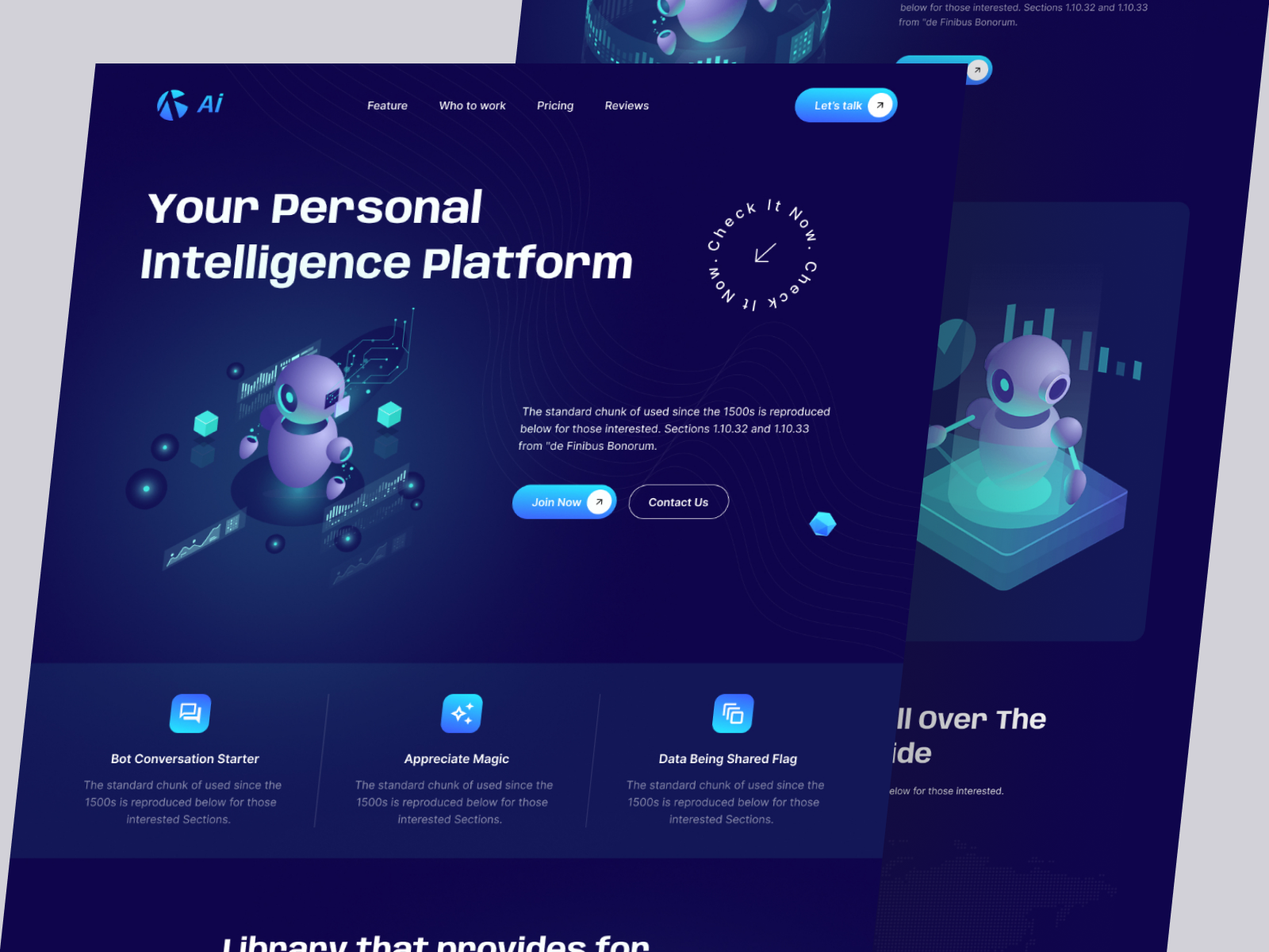 Creative AI Landing Page by FalconThought for FalconThought - UX/UI ...