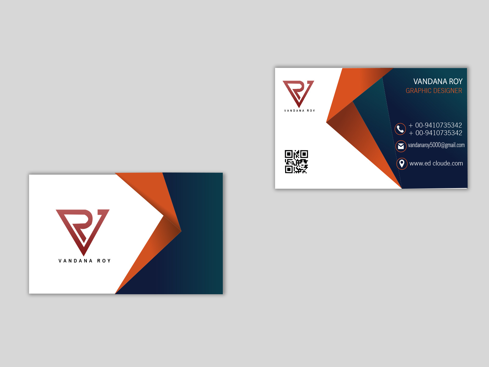 Visiting Card In Illustrator By Vandana On Dribbble visiting-card-in-illustrator-by-vandana-on-dribbble
