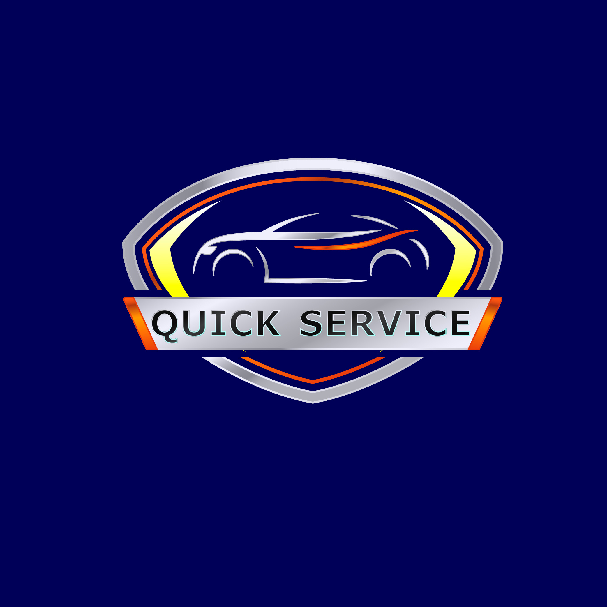 Quick Service Logo by Muhammad Saqlain on Dribbble