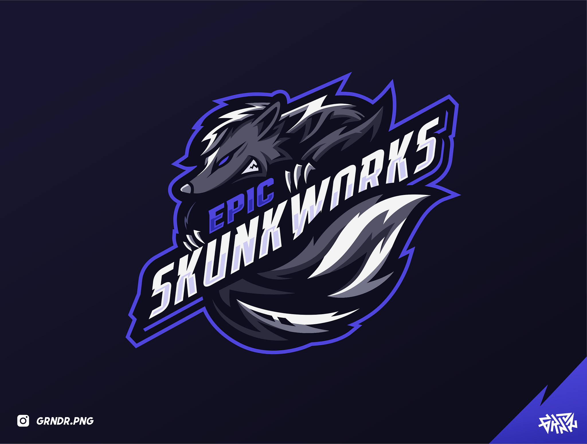 Epic Skunkworks Skunk Logo Mascot For Client By Indra Giri On Dribbble 