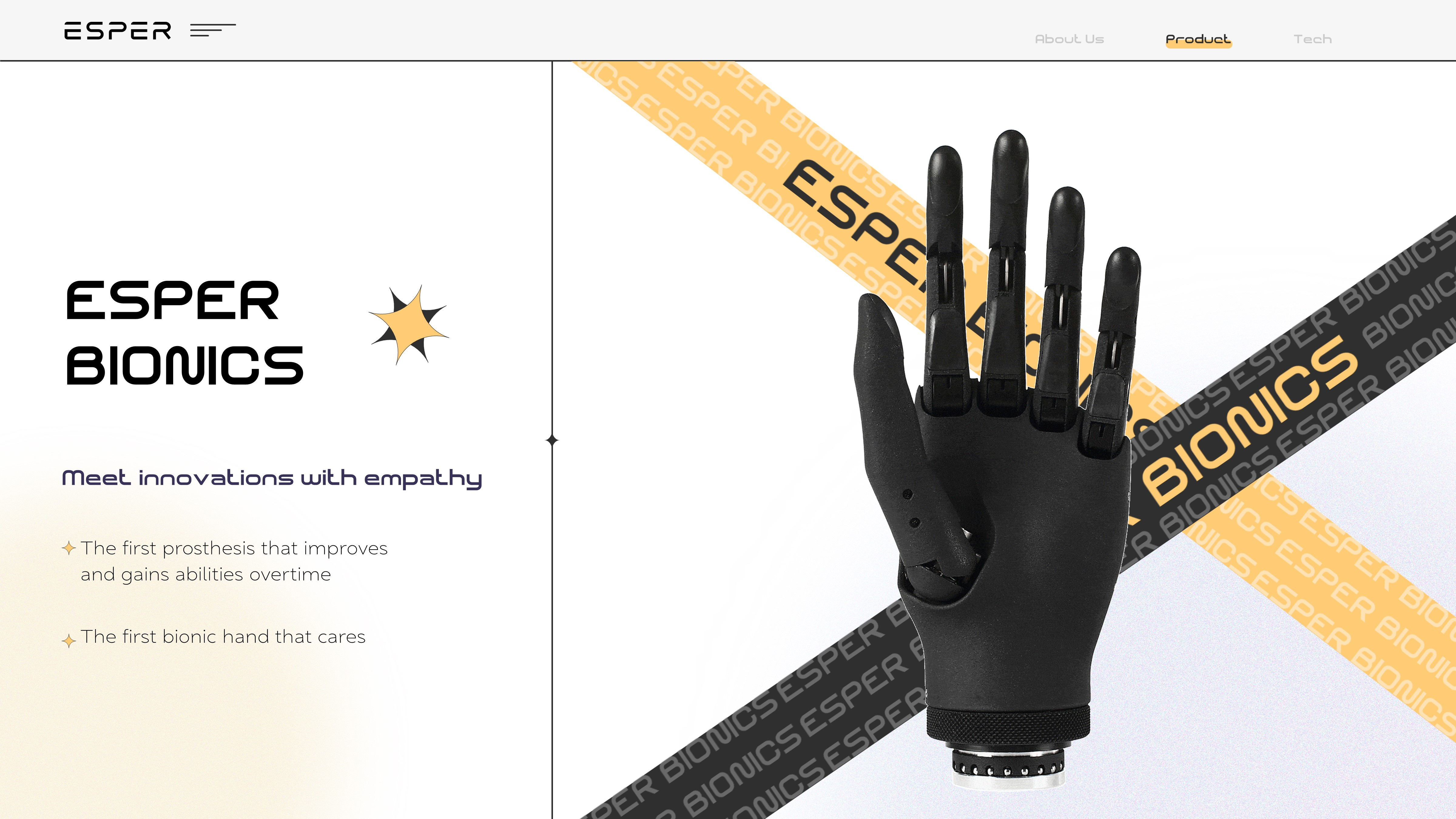 Esper Pitch Deck: bionic hand prosthesis by Rostu on Dribbble