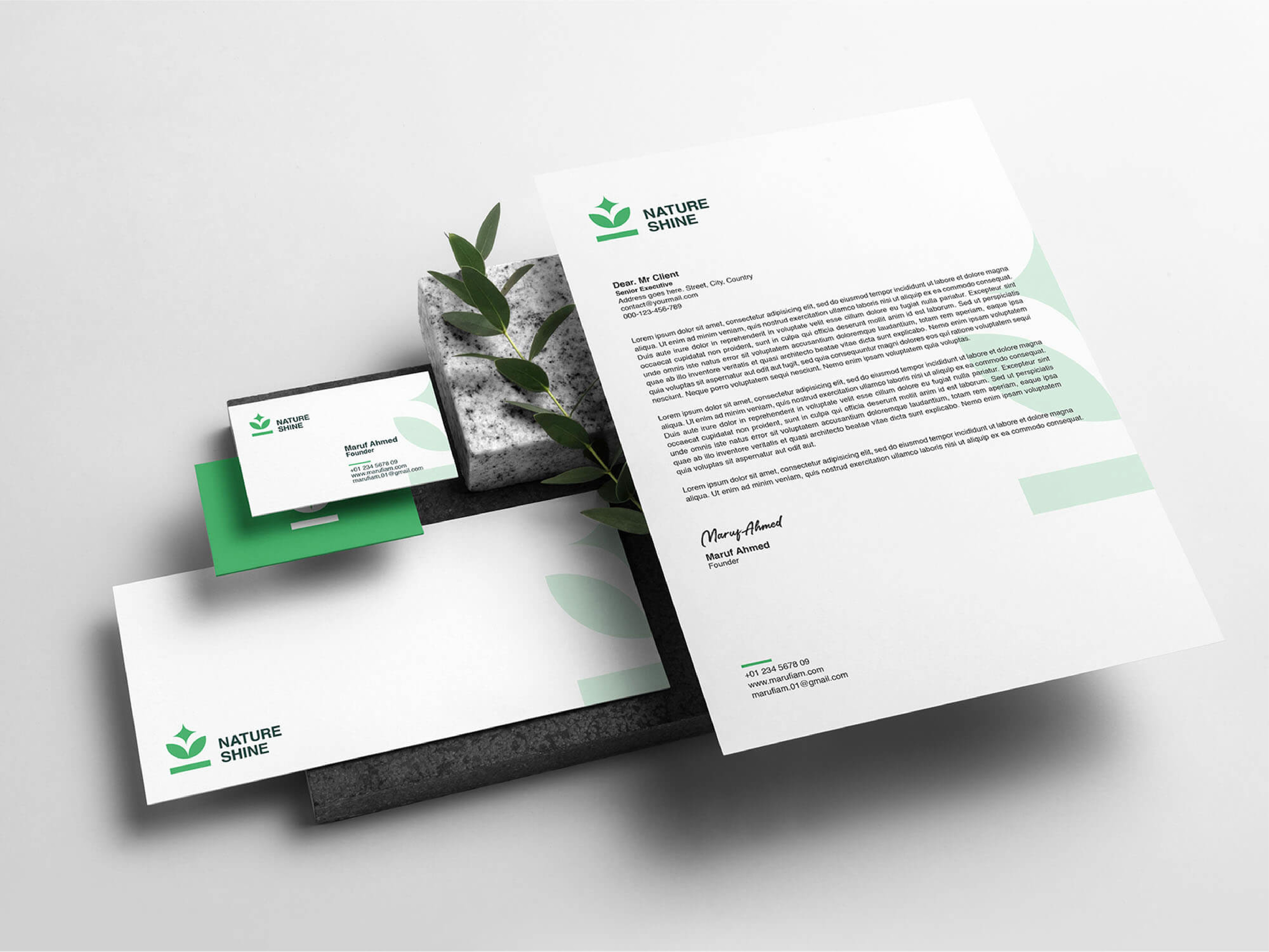 Nature Shine Brand Identity by Marufiam™ on Dribbble