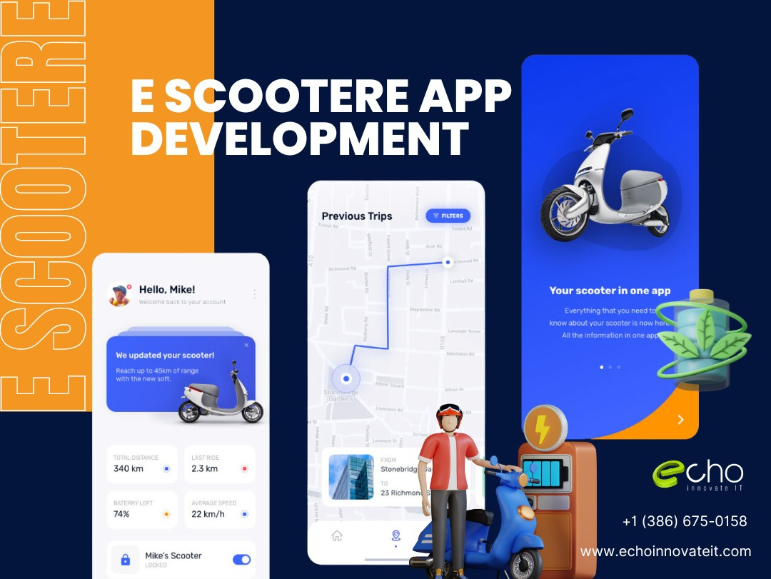 E Scooter App Development By Echoinnovate It Mobile App Development And Ai Digital 