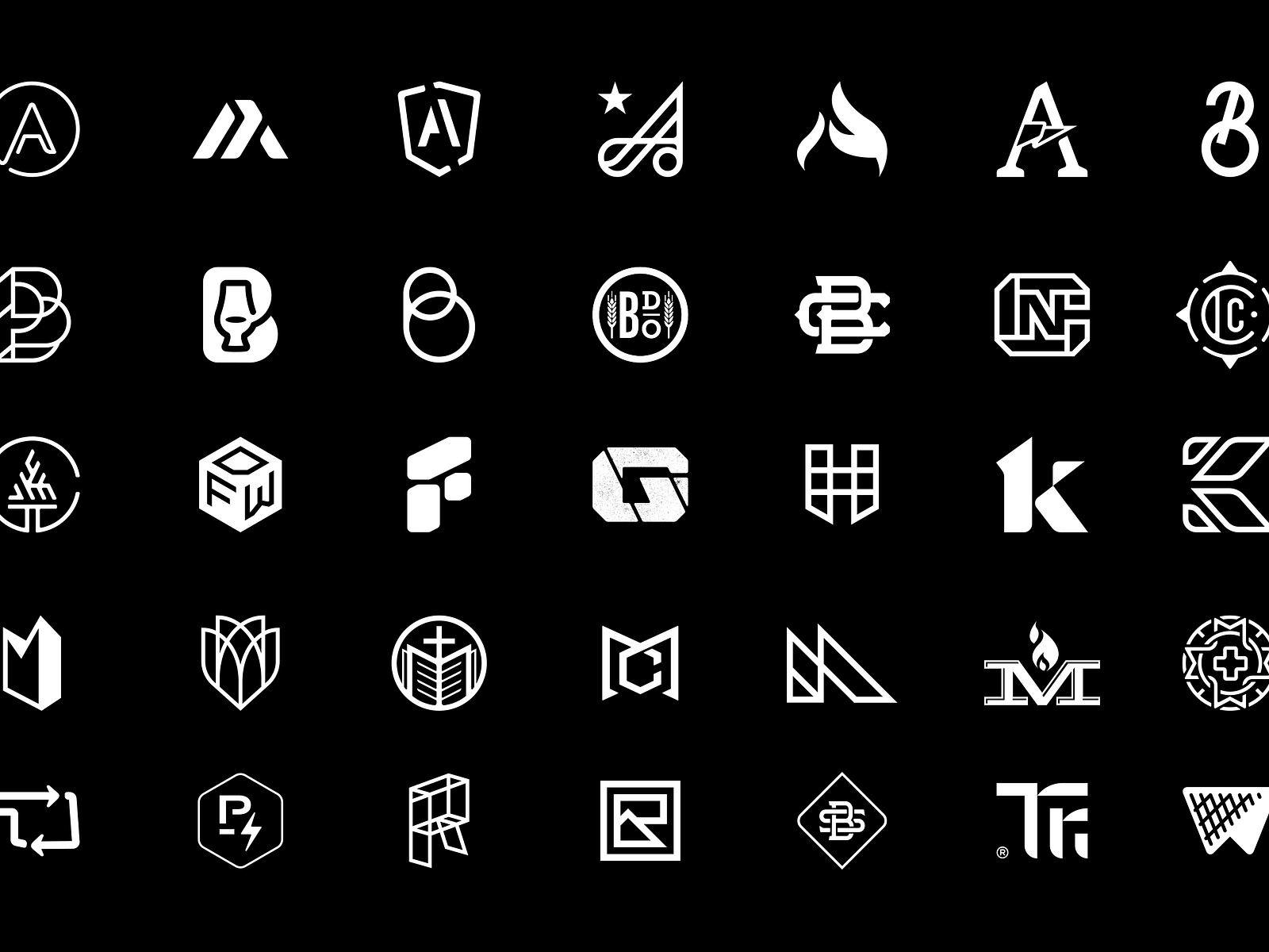 Lettermarks / Monograms by Mauricio Cremer on Dribbble