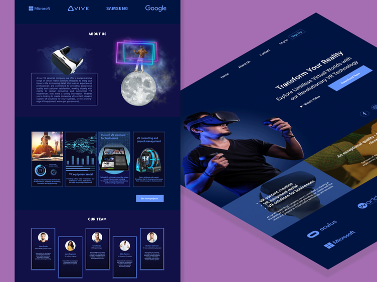 UI/UX Design for VR Web App by Aleksandar Mulic Horizon Studio on Dribbble