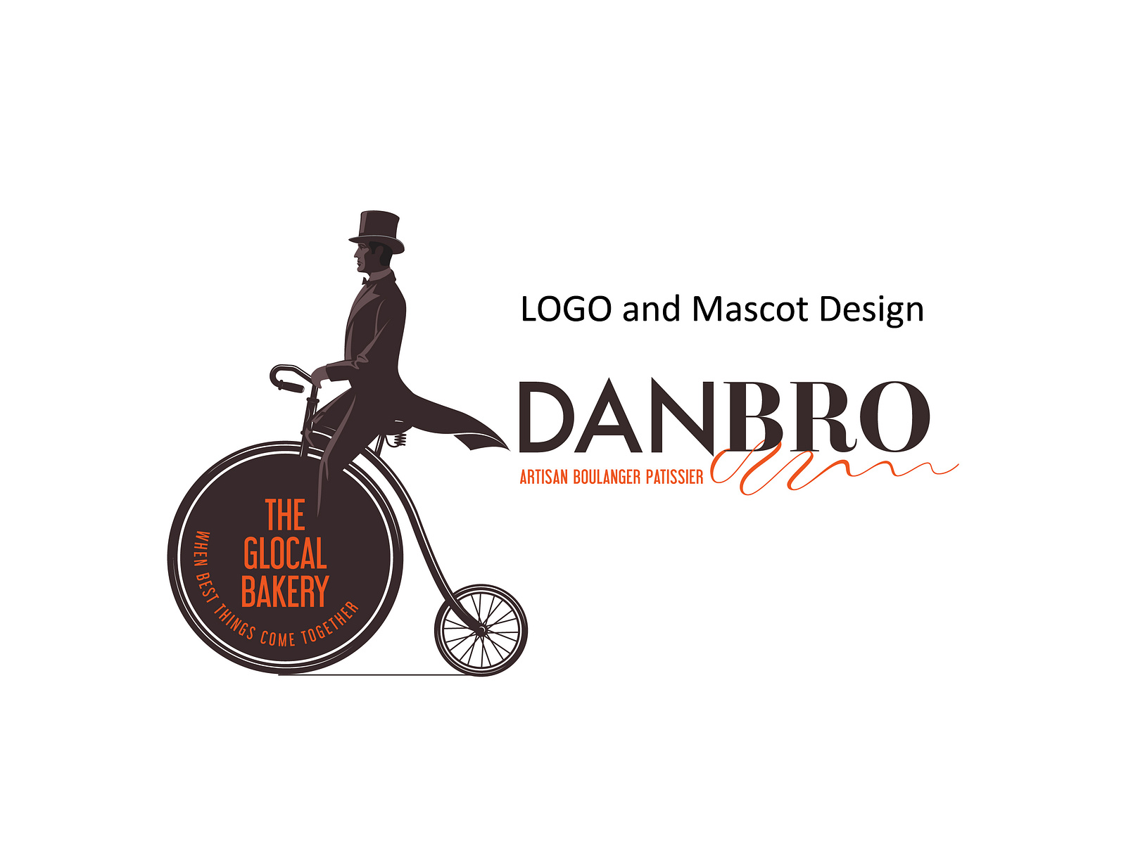 Danbro Bakery LOGO and Mascot | Packaging | Branding by ...