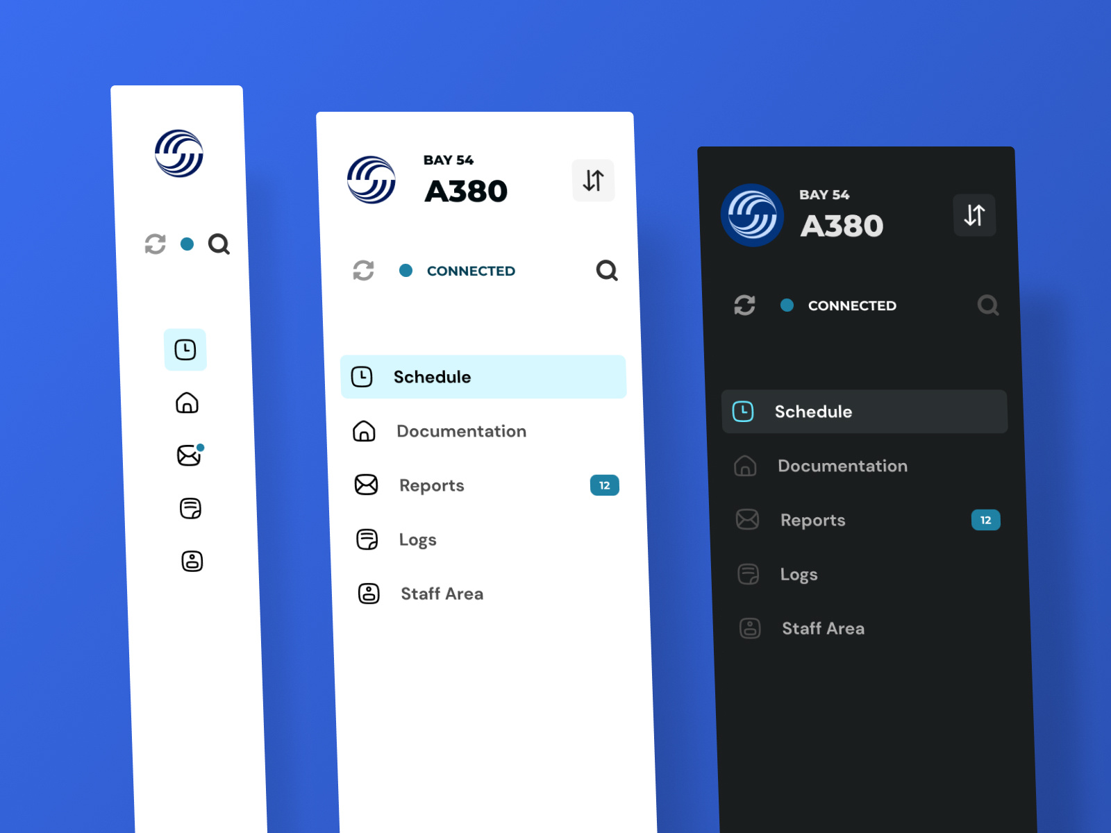 Sidebar navigation / Partine Dash System by Media Kache on Dribbble