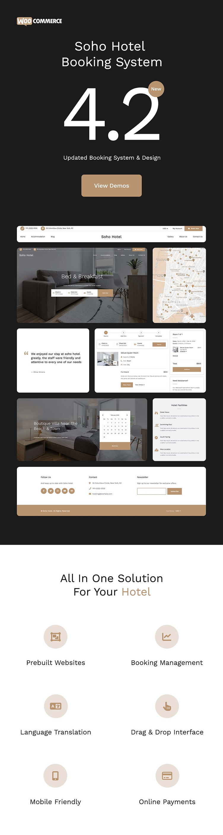 Soho Hotel Booking Calendar For WordPress by Trending WebDesign on Dribbble