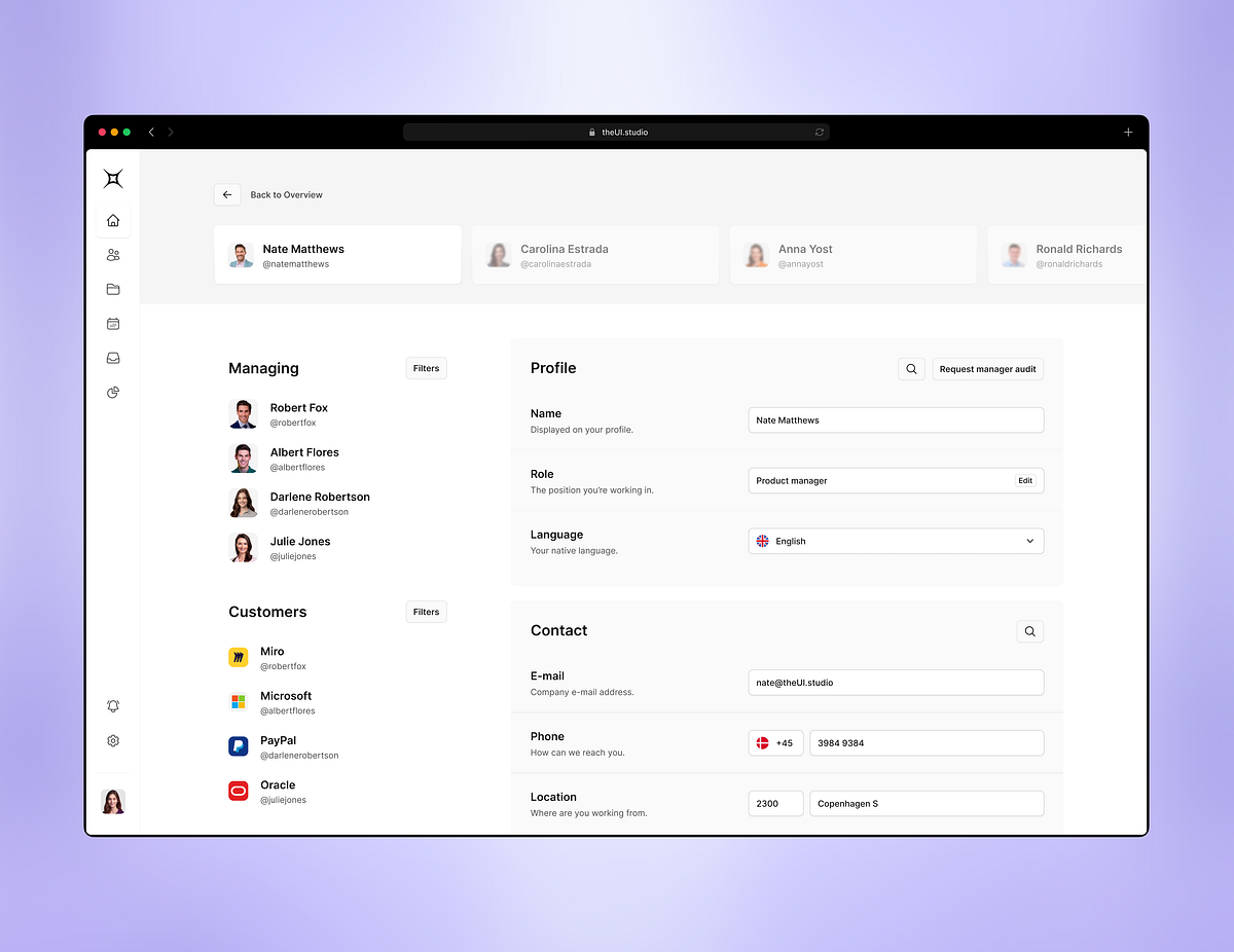 Bulk edit profiles | UI kit for Figma 🚀 by The UI studio on Dribbble
