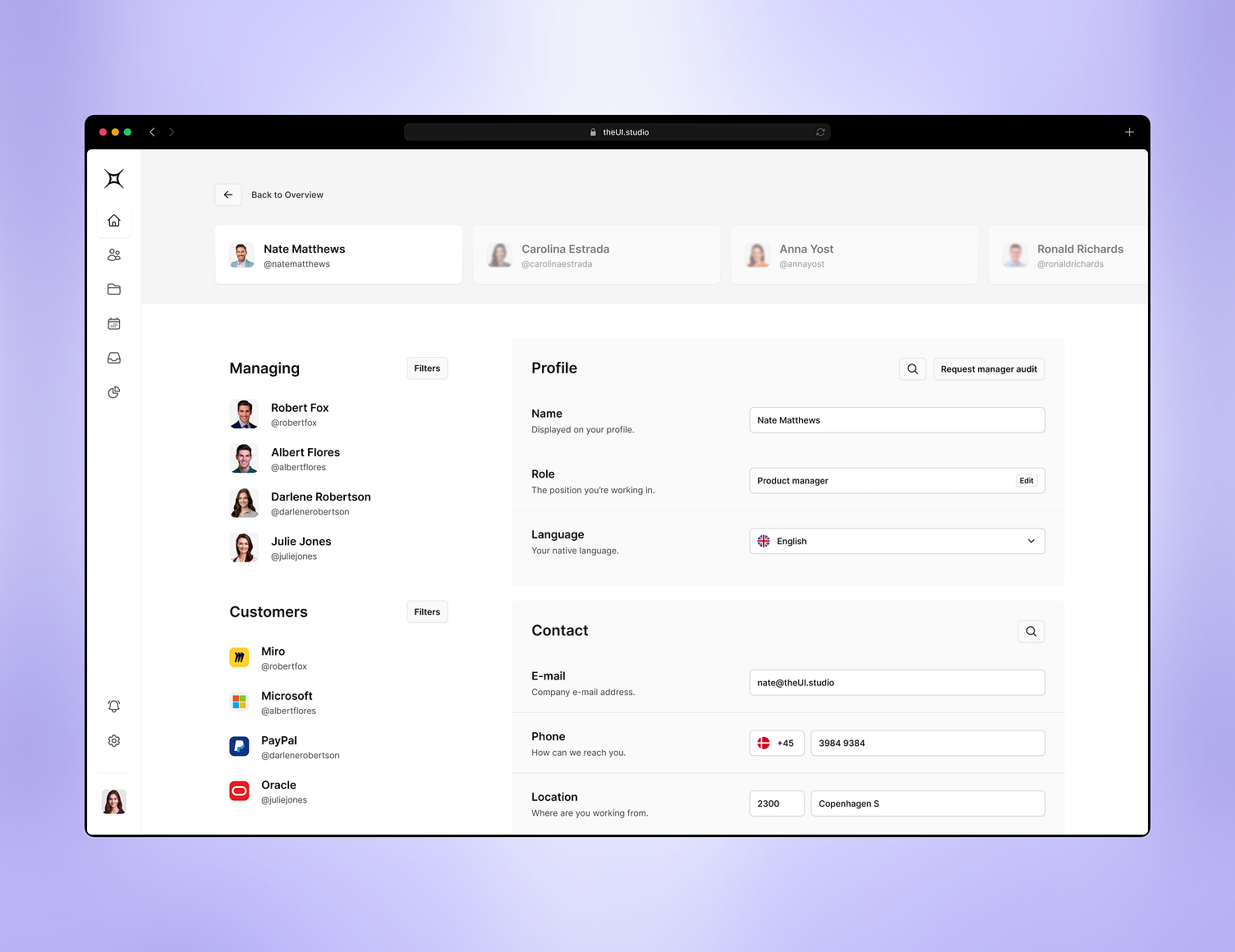 Bulk edit profiles | UI kit for Figma 🚀 by The UI studio on Dribbble