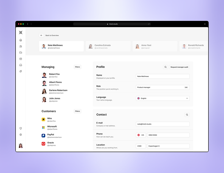 Bulk edit profiles | UI kit for Figma 🚀 by The UI studio on Dribbble
