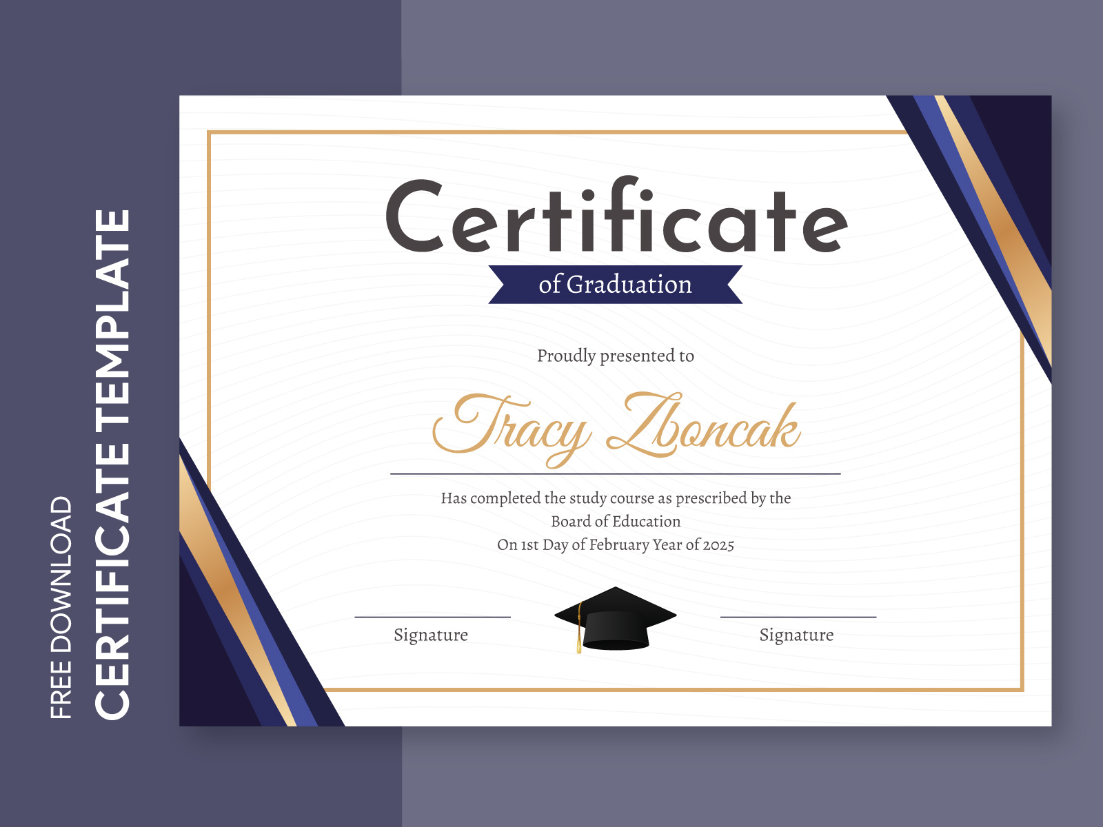 Graduate Certificate Free Google Docs Template by Gdoc on Dribbble