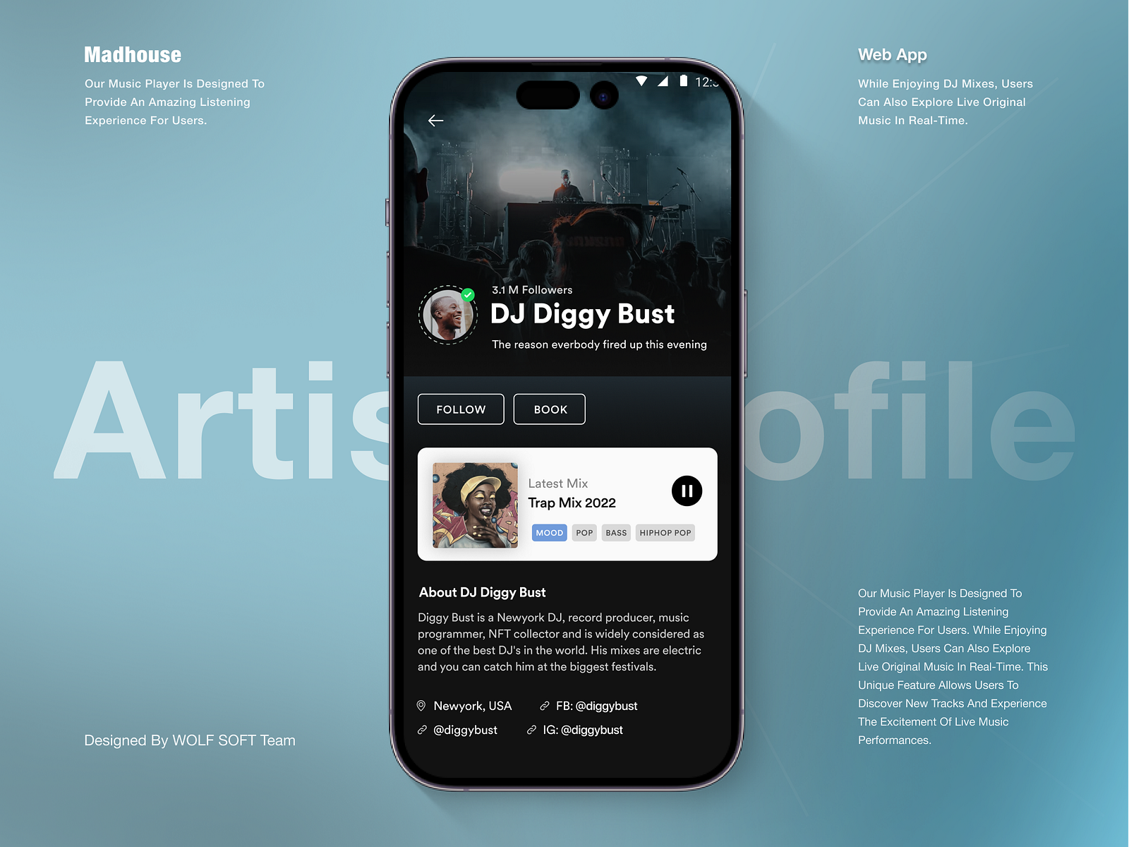Music - Artist Profile by Rushabh Patel on Dribbble