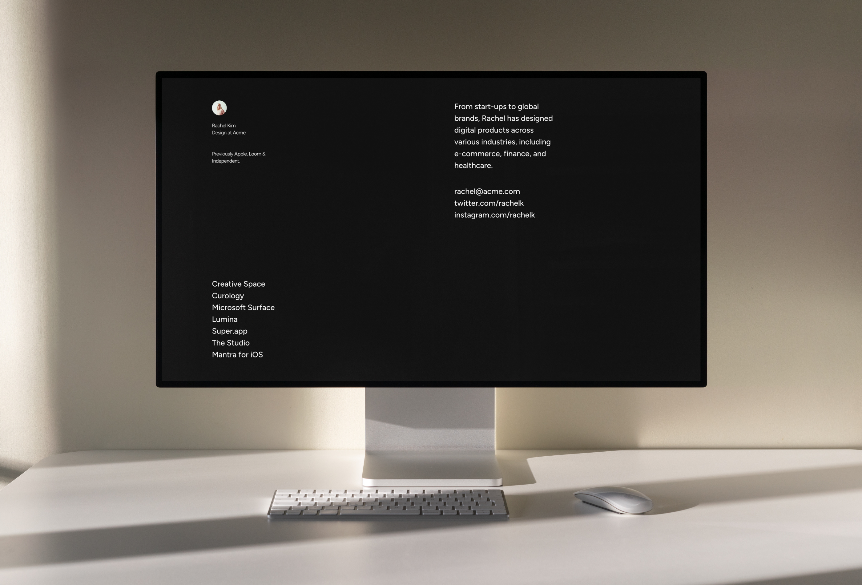 Split – Portfolio template for Framer by Jonny Belton on Dribbble