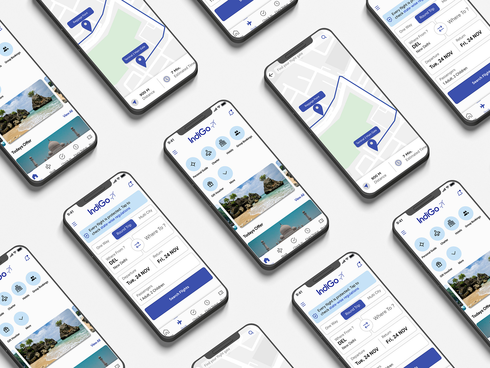 Indigo app UI/UX design by Rajat Sharma on Dribbble