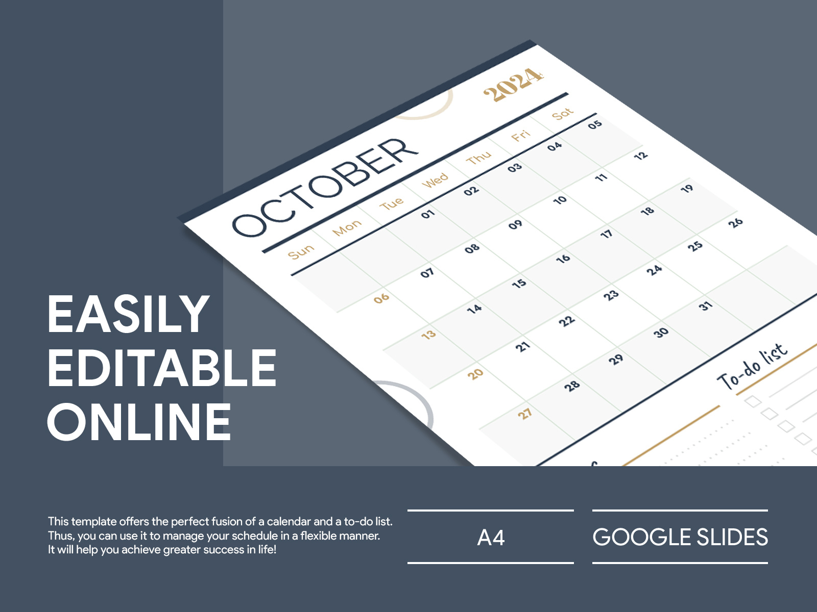 October 2024 Calendar Free Google Docs Template by Gdoc on Dribbble
