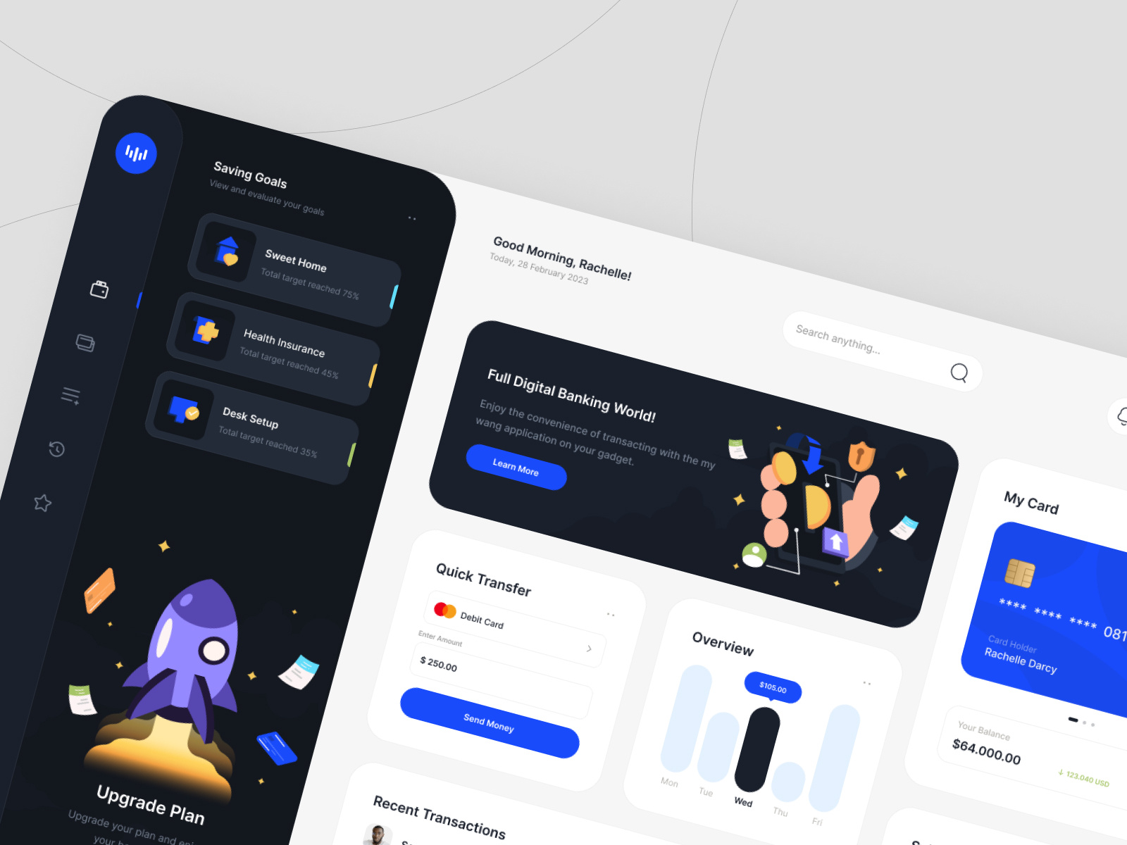 Wang - Financial Dashboard by Yogha Batara Adiyatma for Pleinhaus Design Bureau on Dribbble